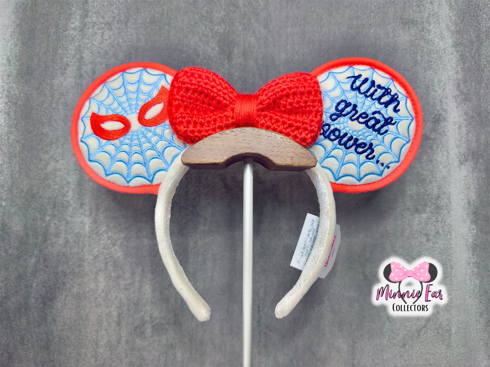 Spider-Man “With Great Power” Ears – Minnie Ear Collectors